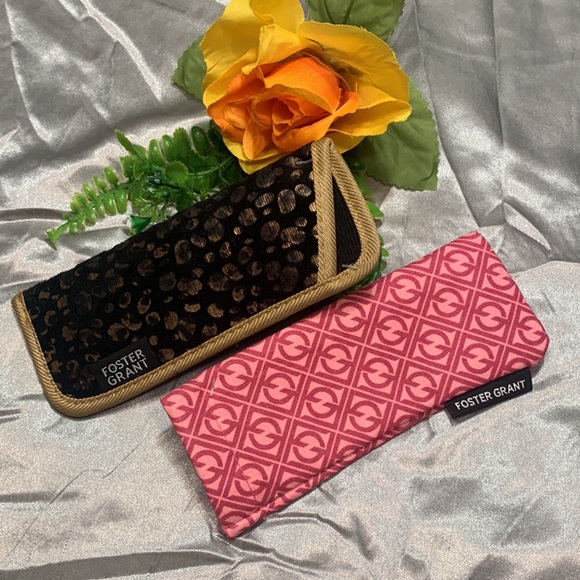 Foster Grant | Accessories | Foster Grant Fun Fashion 2 Eyeglass Cases ...